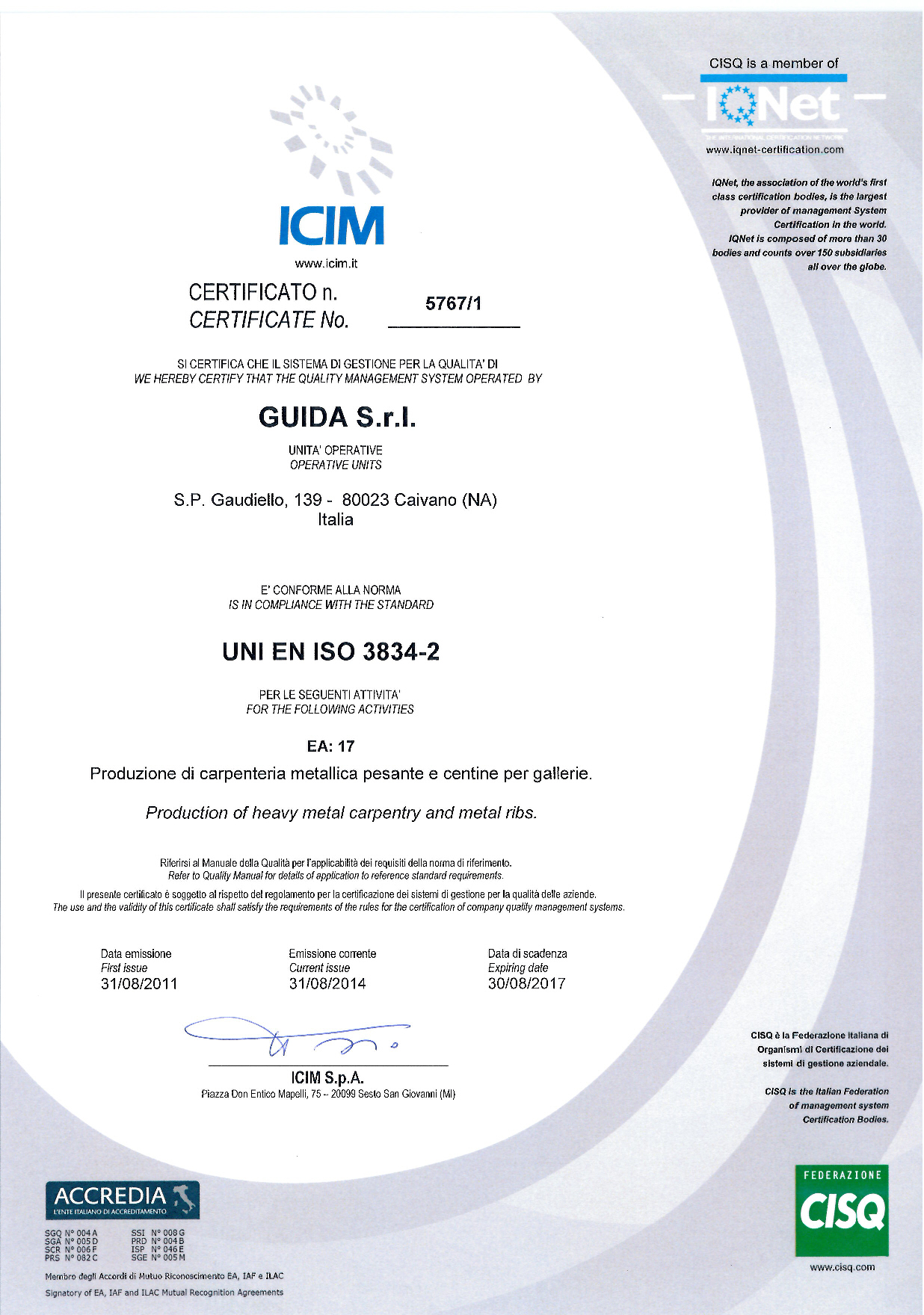 Certificazioni ed Abilitazioni